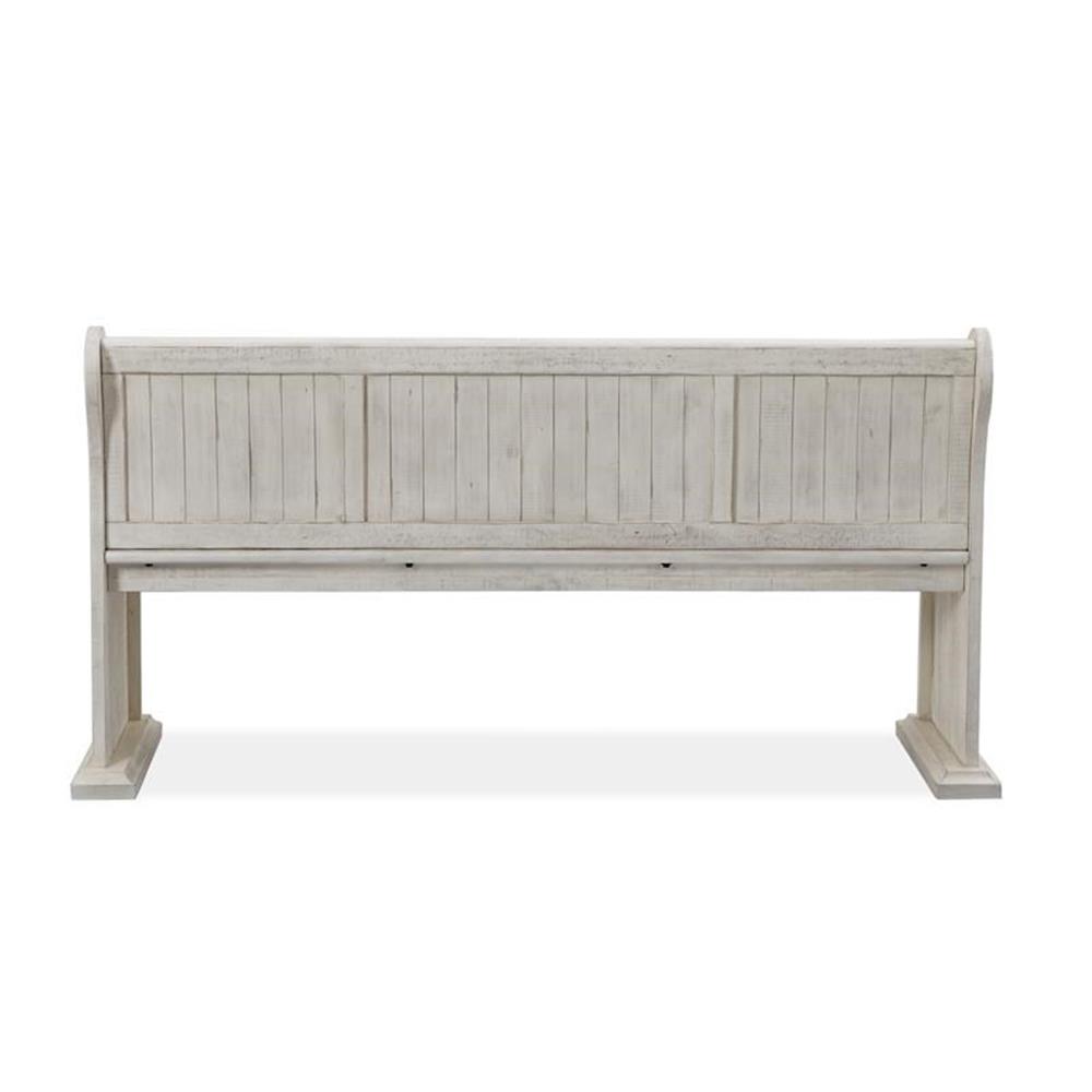 Magnussen D4436 Bronwyn Bench w/Back in White 788093637326| eBay