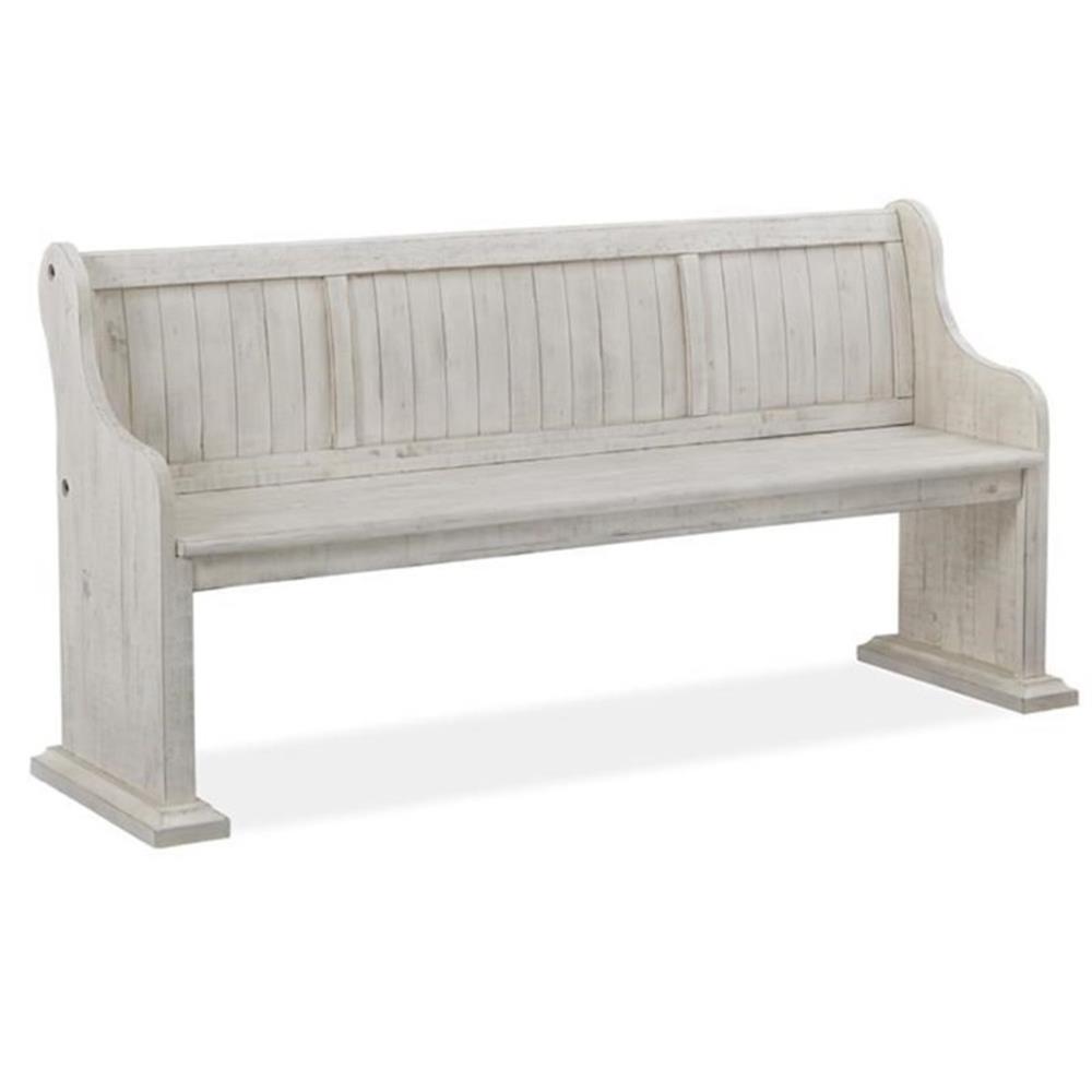 Magnussen D4436 Bronwyn Bench w/Back in White 788093637326| eBay