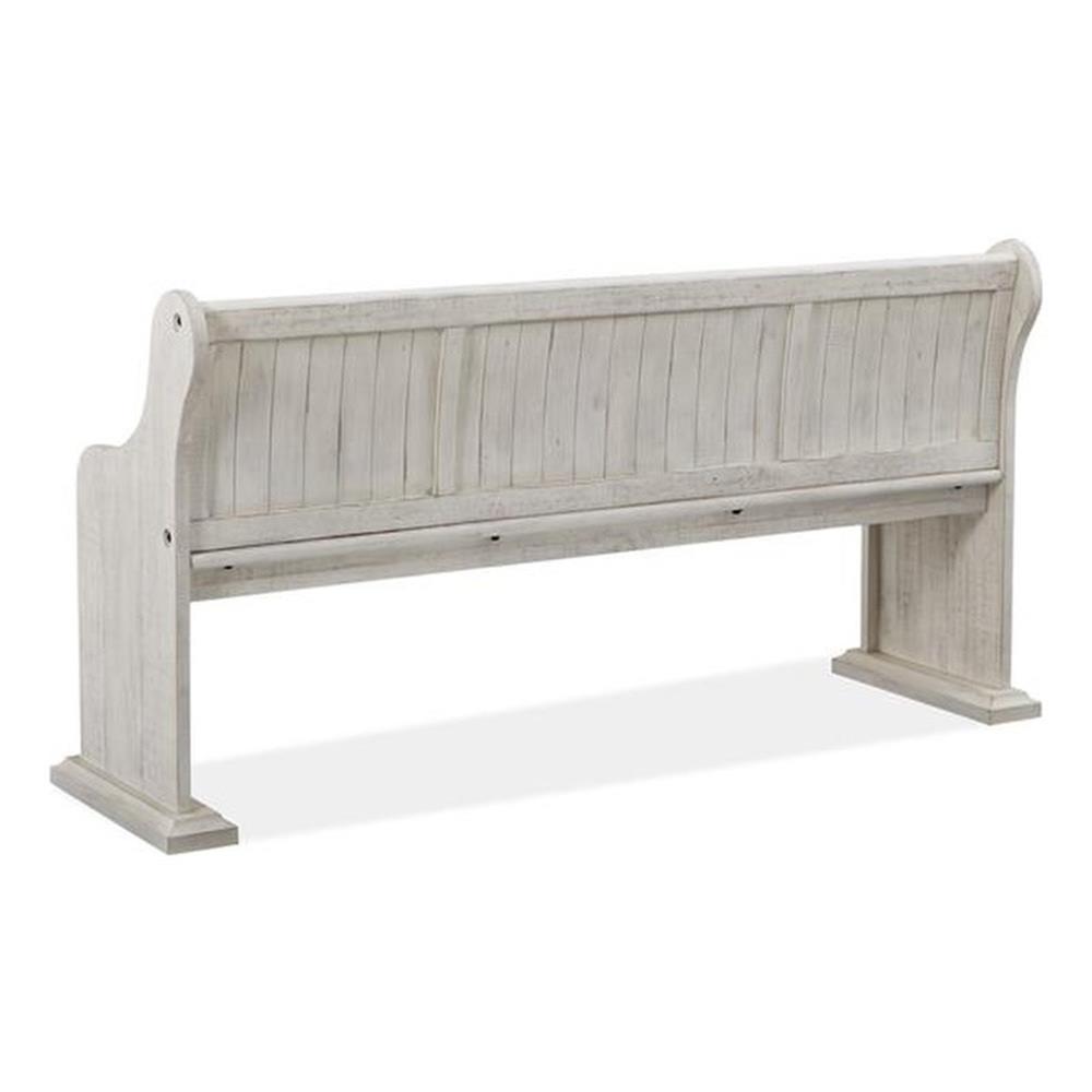 Magnussen D4436 Bronwyn Bench w/Back in White 788093637326| eBay